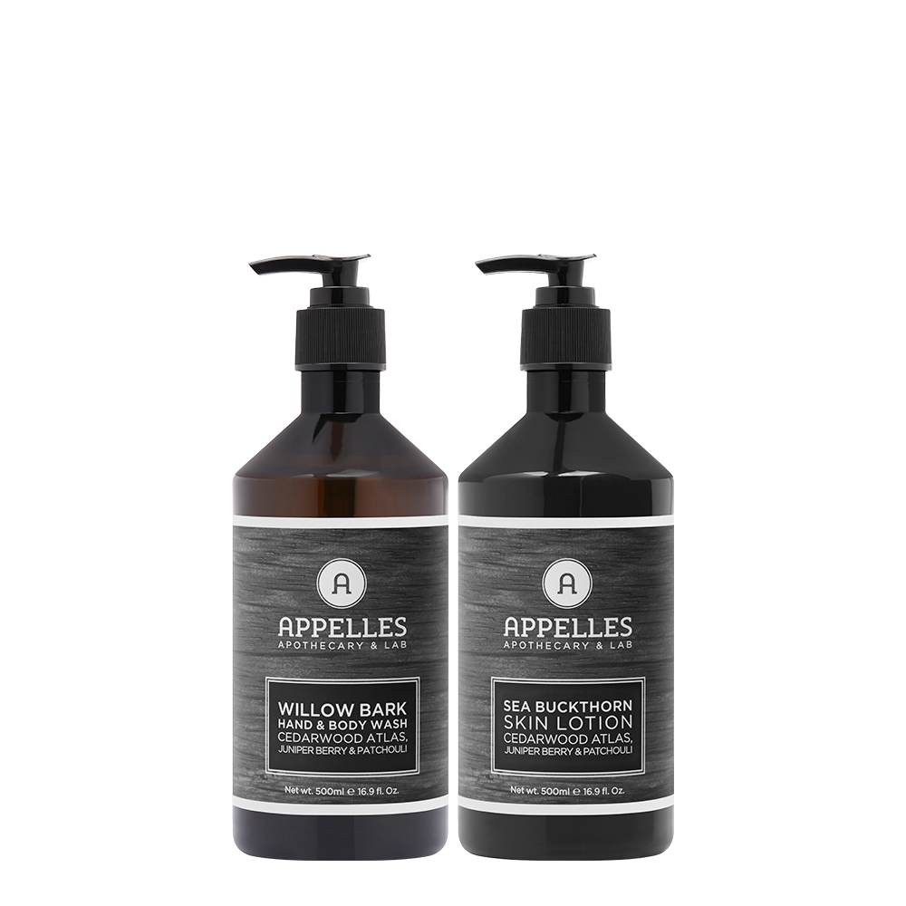 APPELLES Willow Bark & Sea Buckthorn 沖涼液及身體乳液套裝 - Aus Petite - Aus Petite