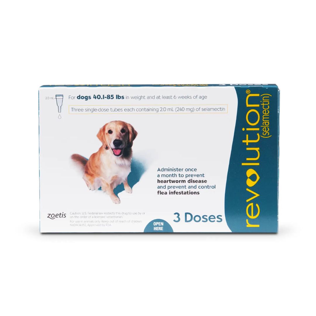 [4盒] Revolution 防跳蚤及心絲蟲滴頸藥水 - 組合優惠 - Pet23