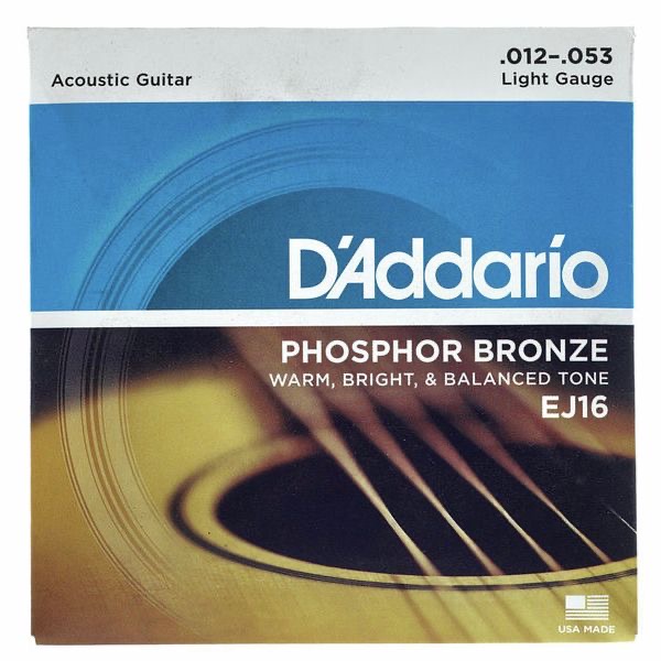 D'addario EJ16 磷青銅弦木結他弦套裝 Phosphor Bronze Acoustic Guitar Str - Rock ...
