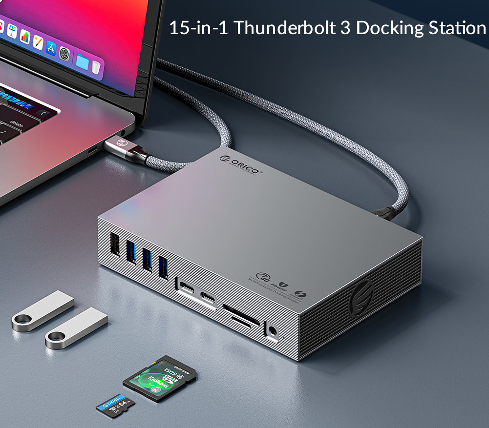 ORICO Thunderbolt 3 Aluminum Alloy Docking Station [TB3-S1] - - ORICO-HK