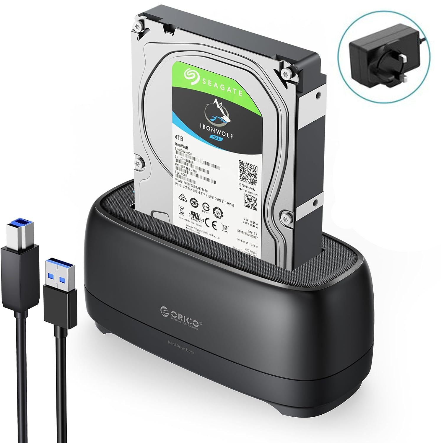 ORICO 2.5/3.5 inch HDD and SSD Hard Drive Dock [9818U3] - ORI - ORICO-HK