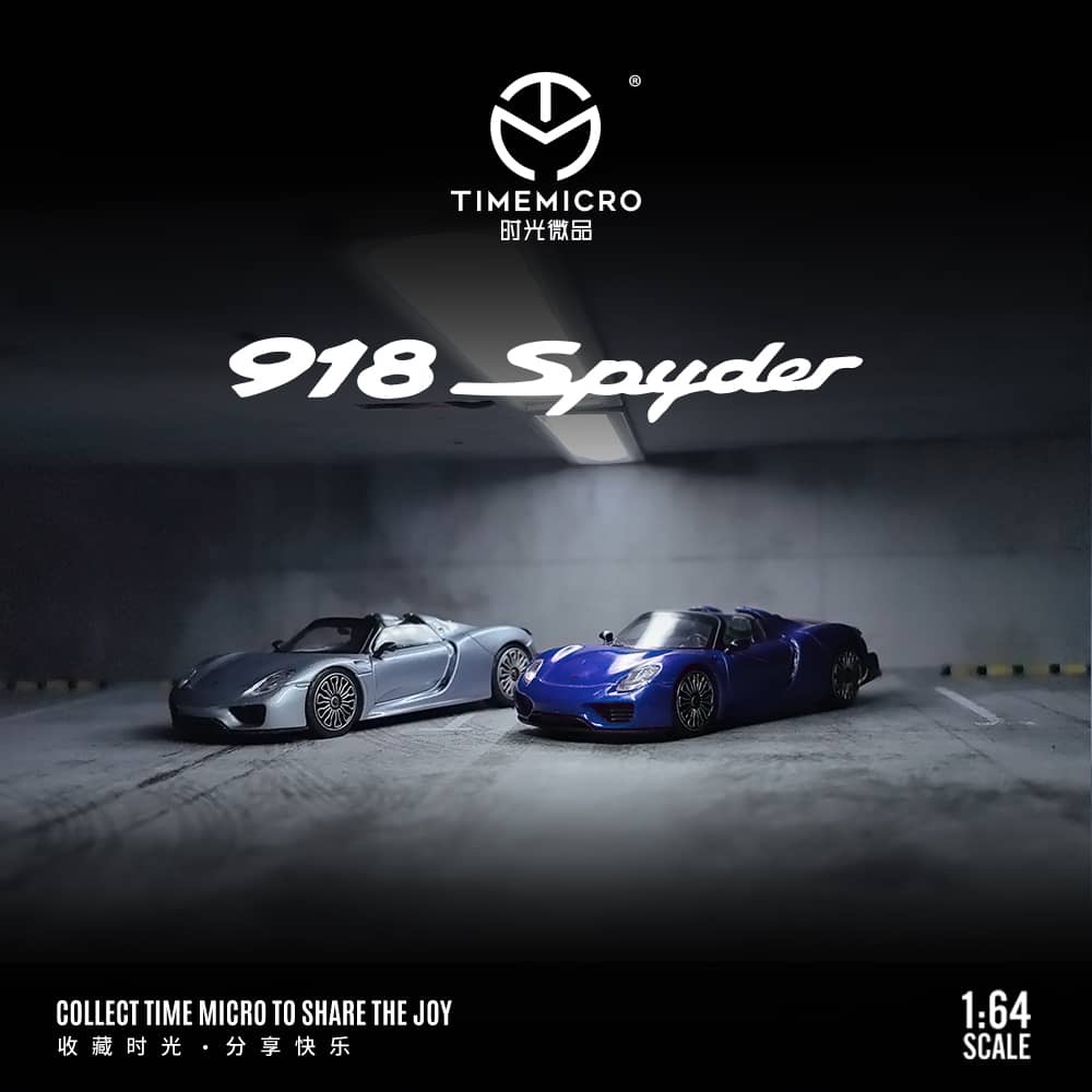 《預訂 Pre-order 》Time Micro TM 1:64合金模型 Porsche 918 Spyder - JackFat Toys
