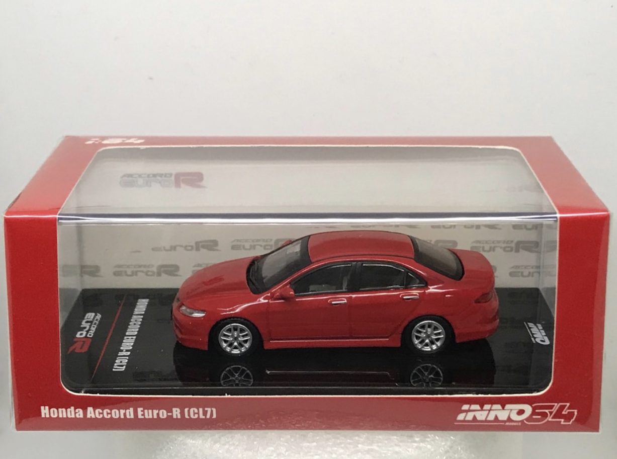INNO64 1/64 HONDA ACCORD Euro-R CL7 Milano Red inno (不連額外車軨及水 - JackFat Toys
