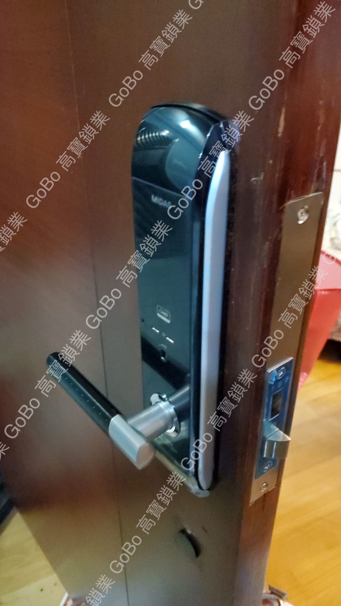 將軍澳 裕明苑 裝電子鎖 Midas MS-5100 黑銀色