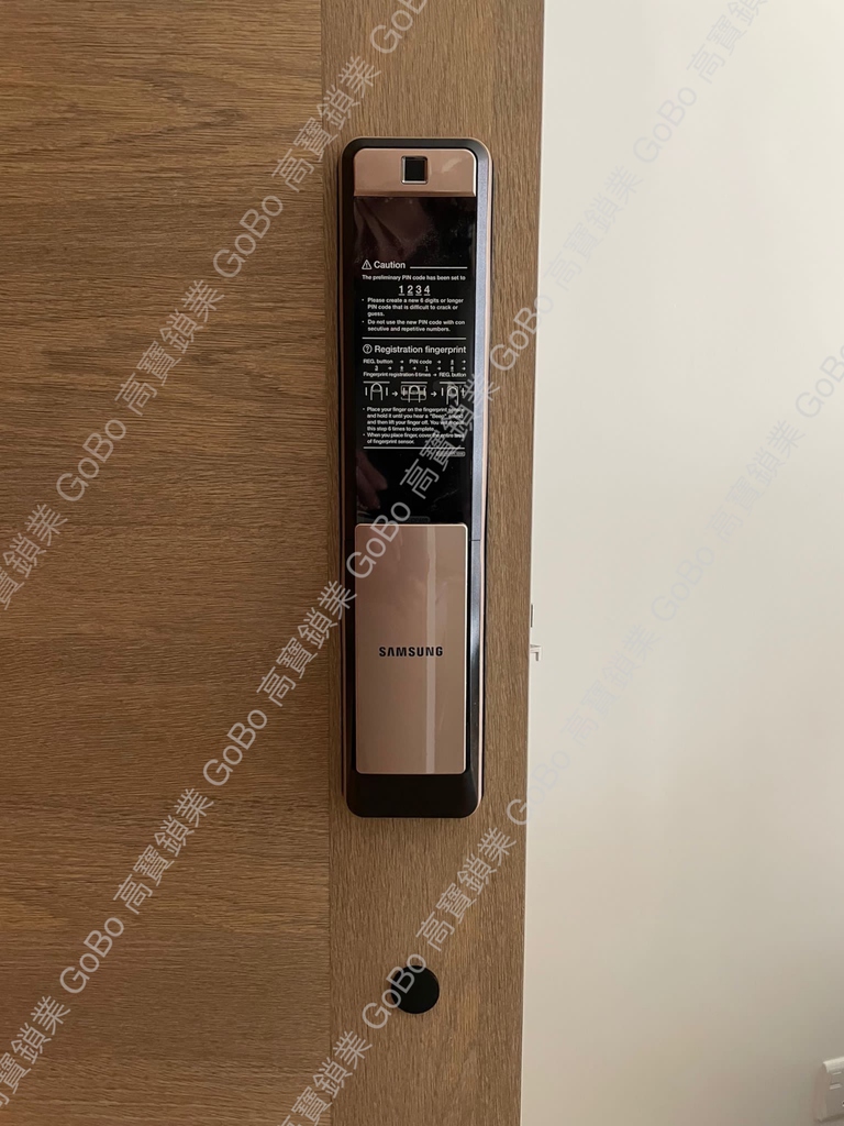 (團購) 屯門 OMA OMA 裝電子門鎖 Samsung P72 香檳金色