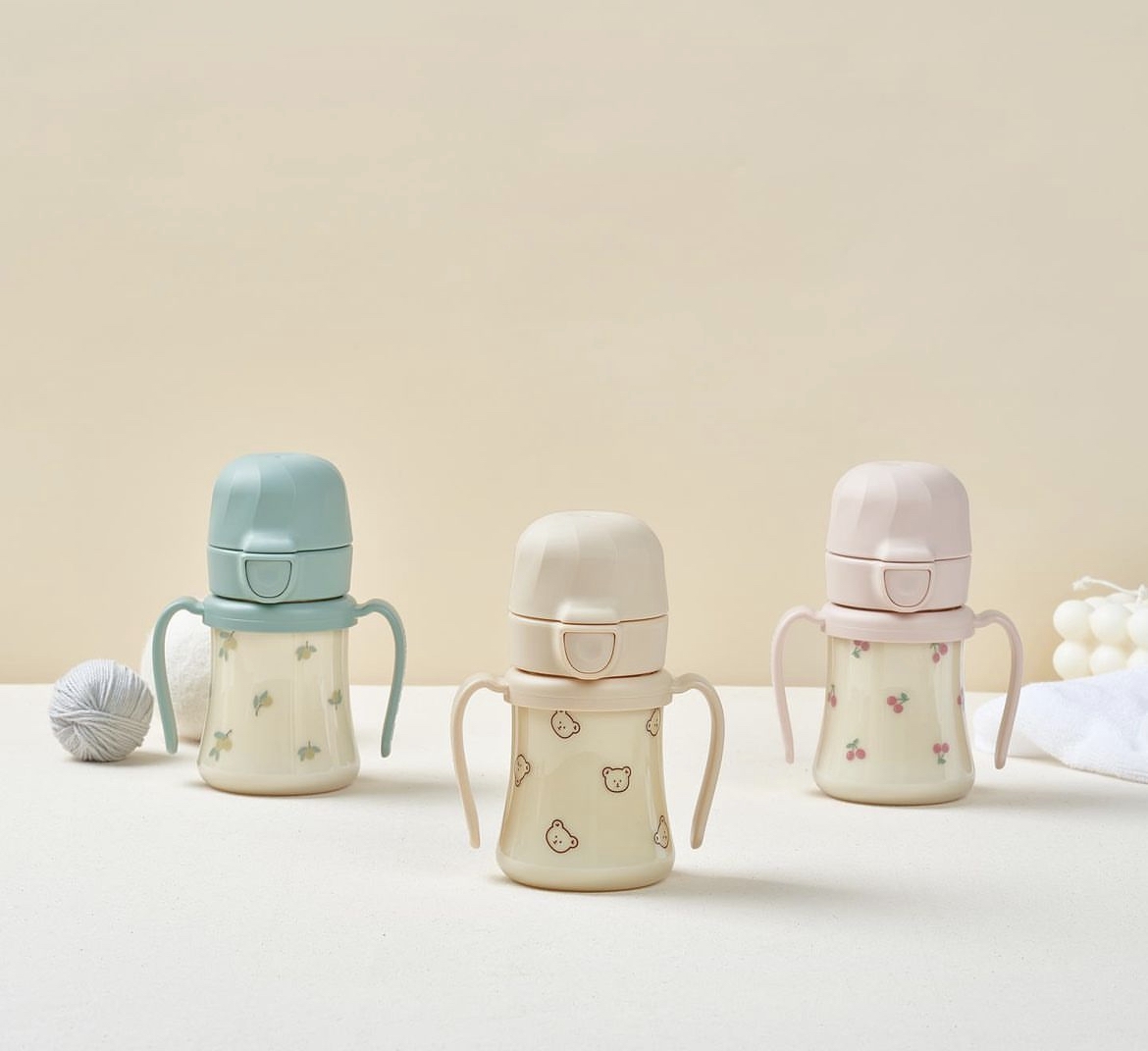 Grosmimi x DTD 新版吸管杯(綠色橄欖） - twinklebear - twinklebear - twinklebear