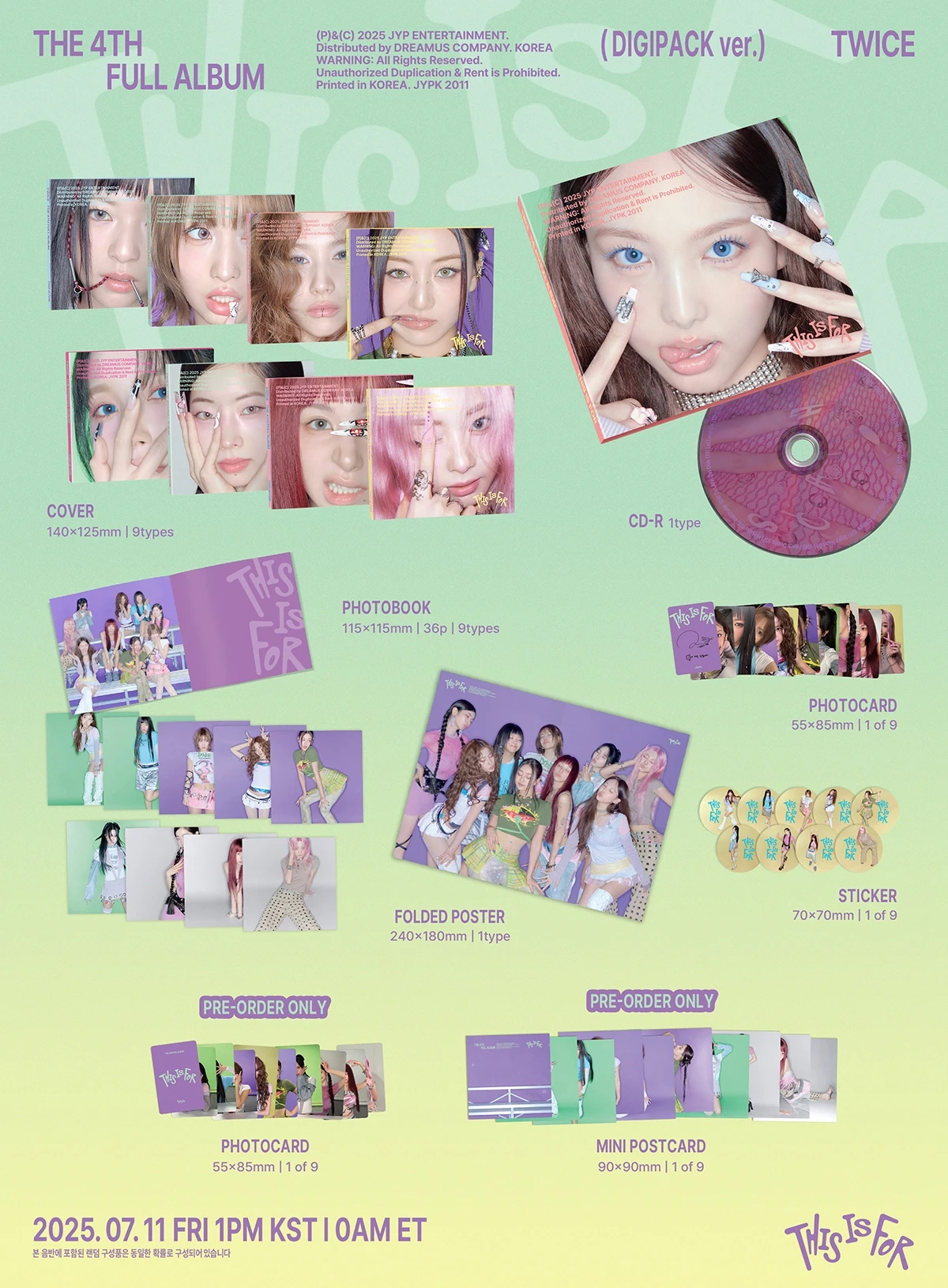TWICE - THIS IS FOR 4TH FULL ALBUM (Digipack Ver.) - MelodyBox